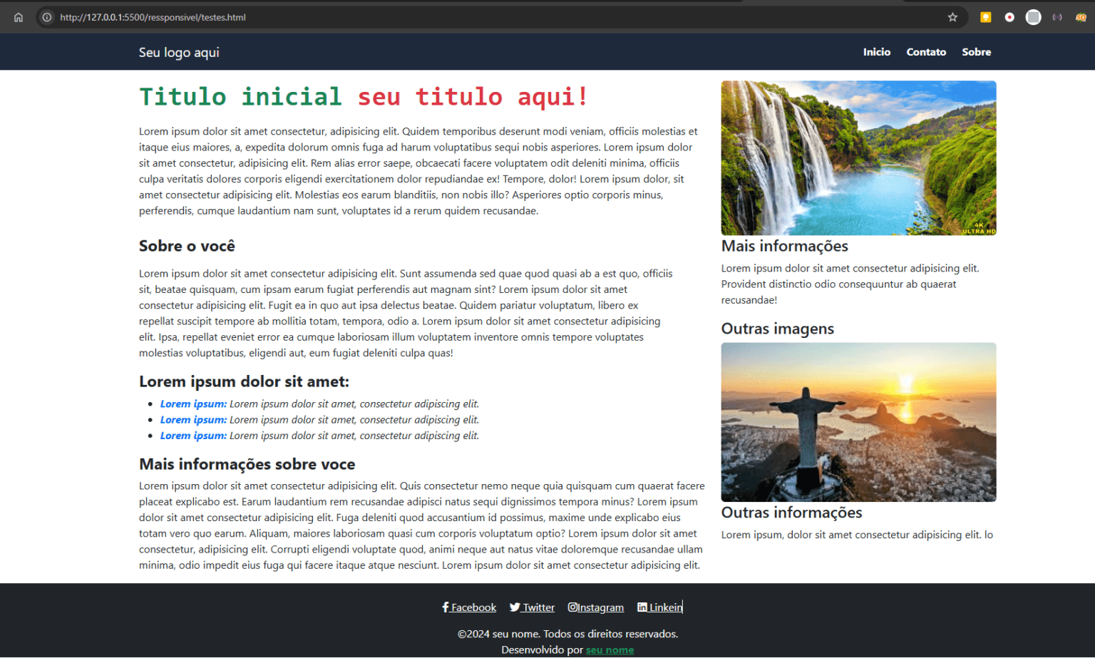 CSS: Criando um Site Responsivo com Bootstrap 5 | Msdicas